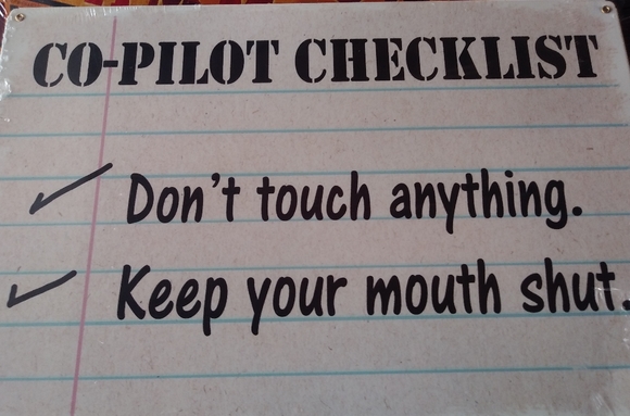 unknown | Wall Decor | Copilot Checklist Funny Metal Sign 2x18 | Poshmark